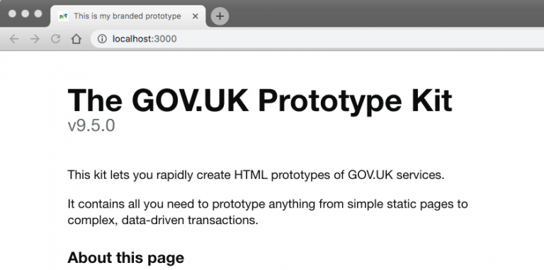 How to customise the GOV.UK Prototype kit – Stéphanie – Blog