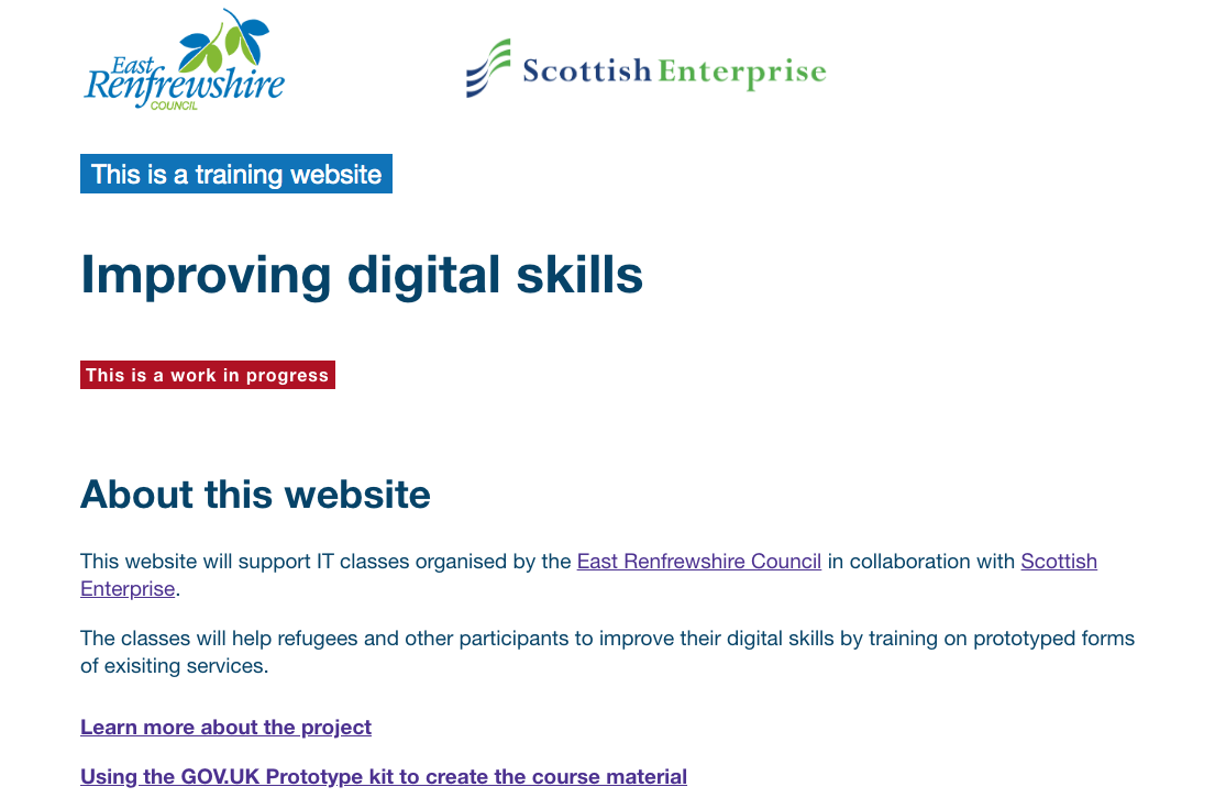 Improving digital skills – building a tool with the GOV.UK prototype kit – Stéphanie – Blog